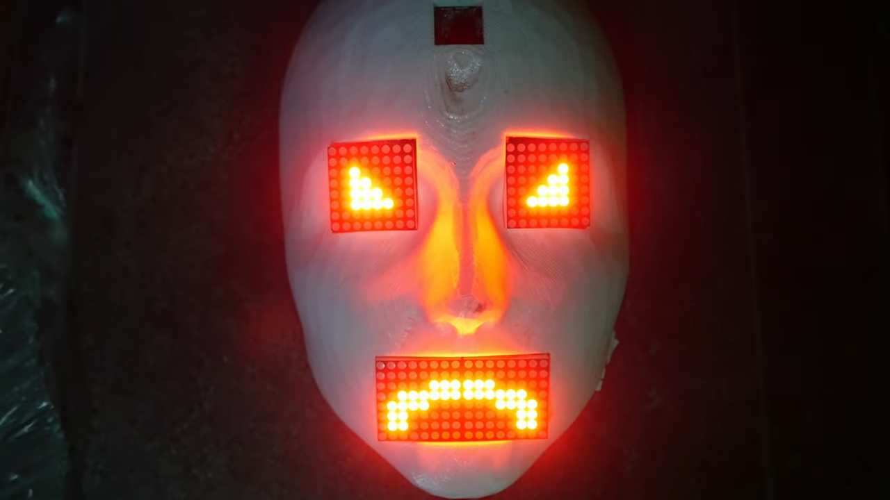 ドットマトリクスLEDを利用した表情の変わるお面 – inajobのいろいろレビュー