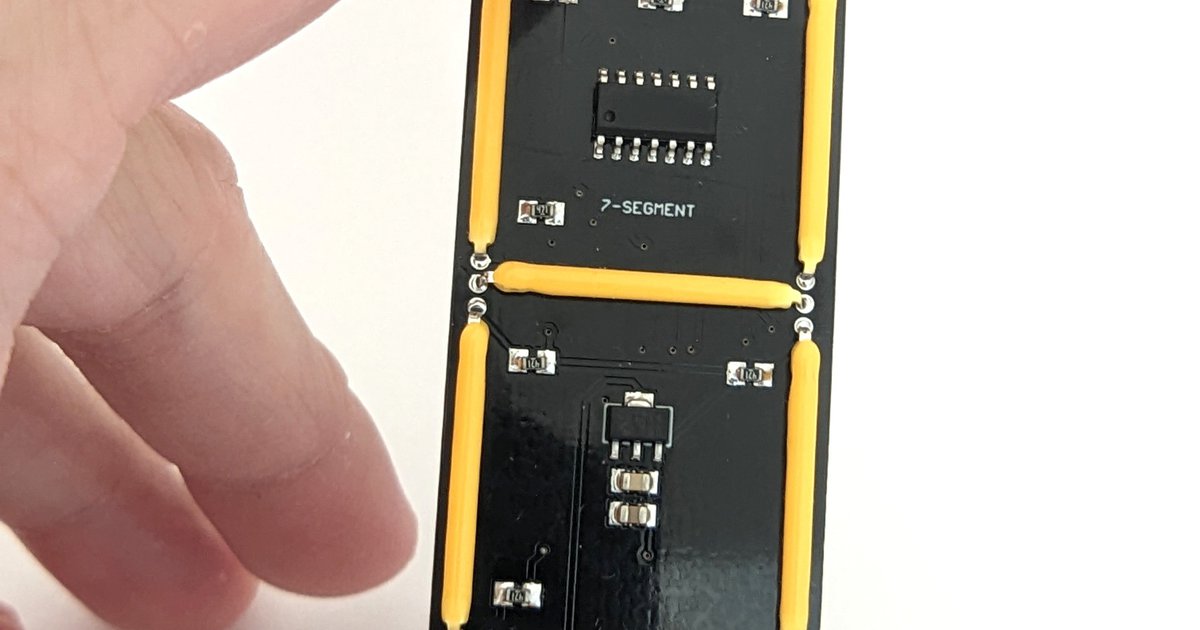 フィラメントLEDを使ったUART制御できる大きい7セグメント表示機 – inajobのいろいろレビュー