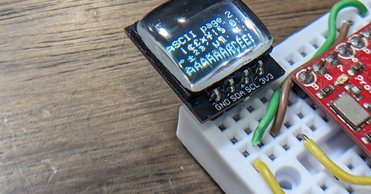 0.42インチのOLEDにレンズが付いたもの – inajobのいろいろレビュー